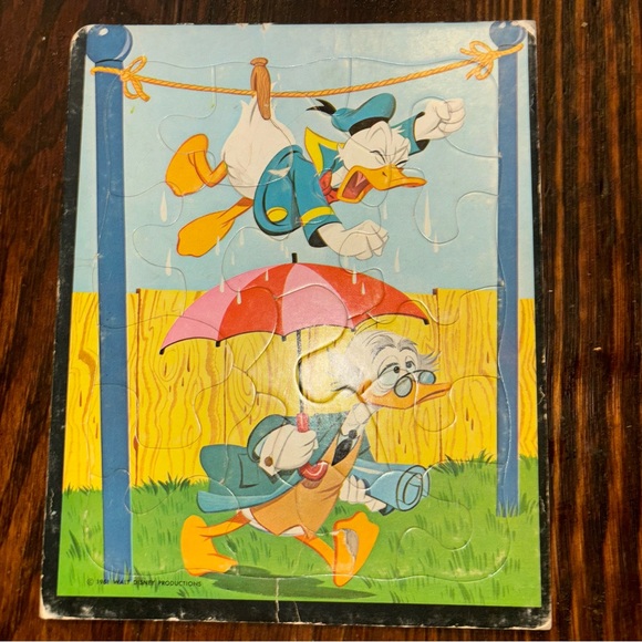 Disney | Toys | Vintage 964 Walt Disney 13 Piece Puzzle Donald Duck ...